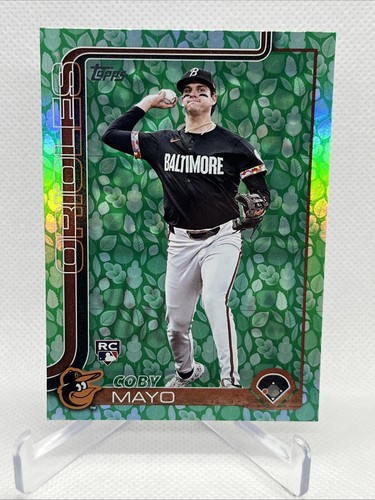 2025 Topps Series COBY MAYO Rookie Card RC Easter Green SP #20 Orioles ...