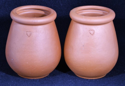 Deroma Two Terracotta Flower Pots Italy (3 3/4" Tall) | eBay
