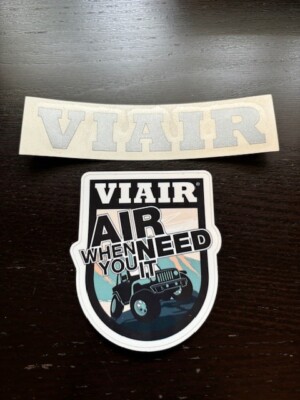 Viair Your Vital Air Source Silver Sticker Decal 2PC SET | eBay