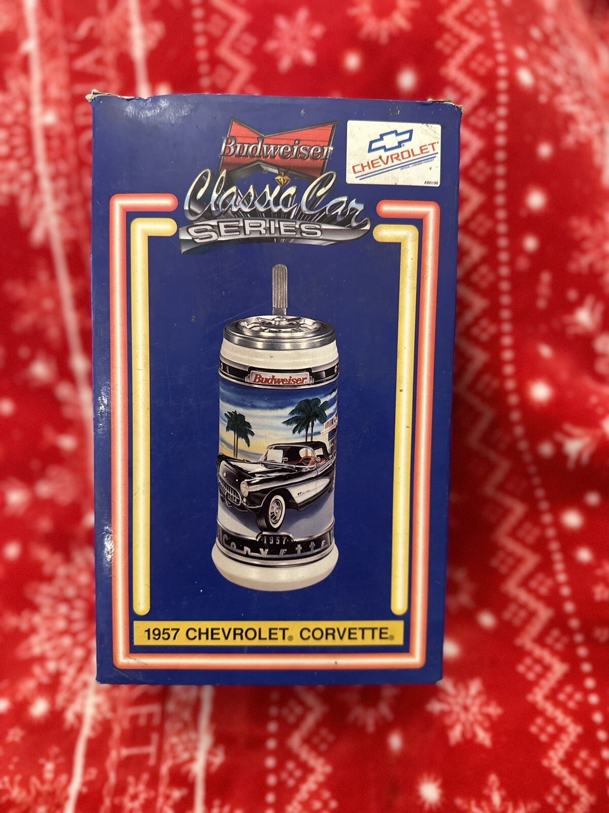 Budweiser Classic Car Series 1957 Chevy Corvette Beer Stein, new - Old ...