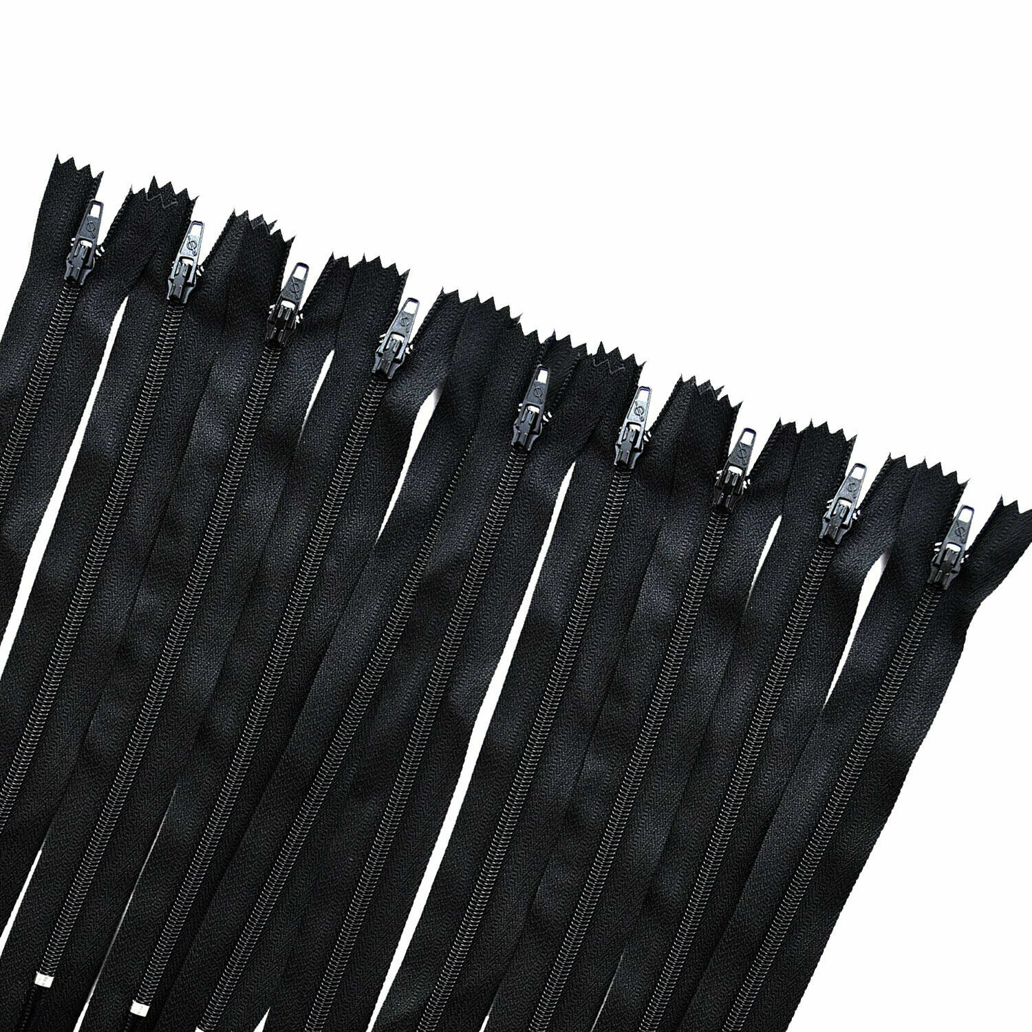 NYLON BLACK YKK CLOSED ENDED ZIPS METAL TEETH ZIPPER JACKET/COAT ...