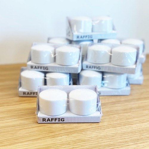 Ikea RAFFIG Finials Curtain Rod Screw in Cap Ends 502.171.82 White | eBay