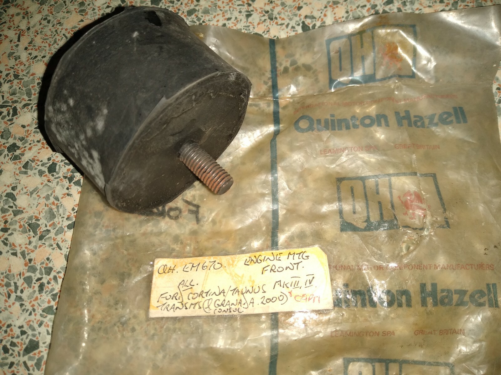 ENGINE MOUNTING - EM670 - FITS: FORD CORTINA & CAPRI & CONSUL GRANADA ...