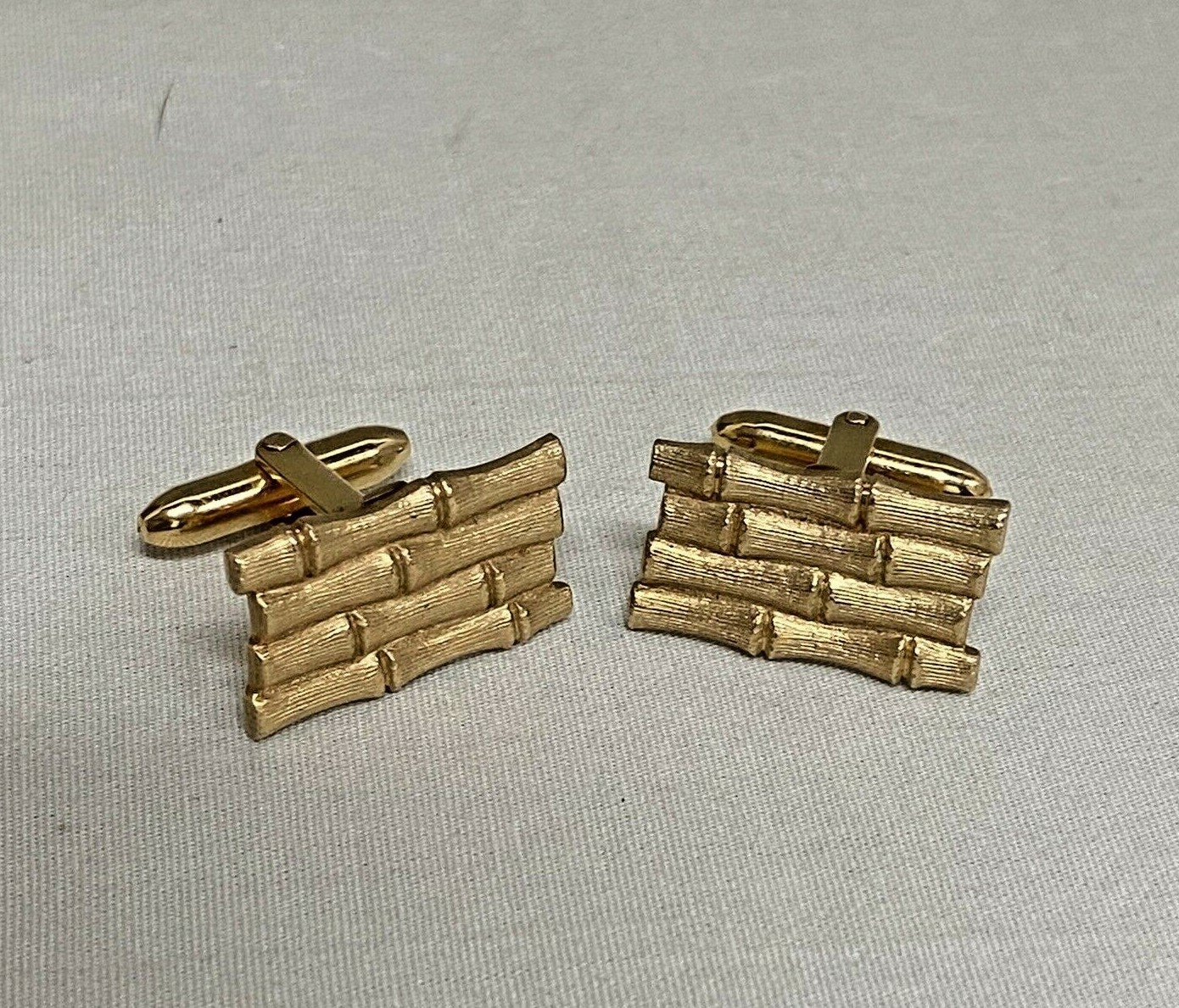 Vintage Dolan Bullock 14k Yellow Gold Bamboo Cufflinks 13.4 Grams | eBay