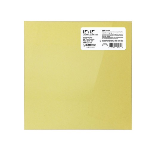Pei Sheet 12" X 12" 305mm X 305mm 1mm Thick 3d Printer Build Surface ...