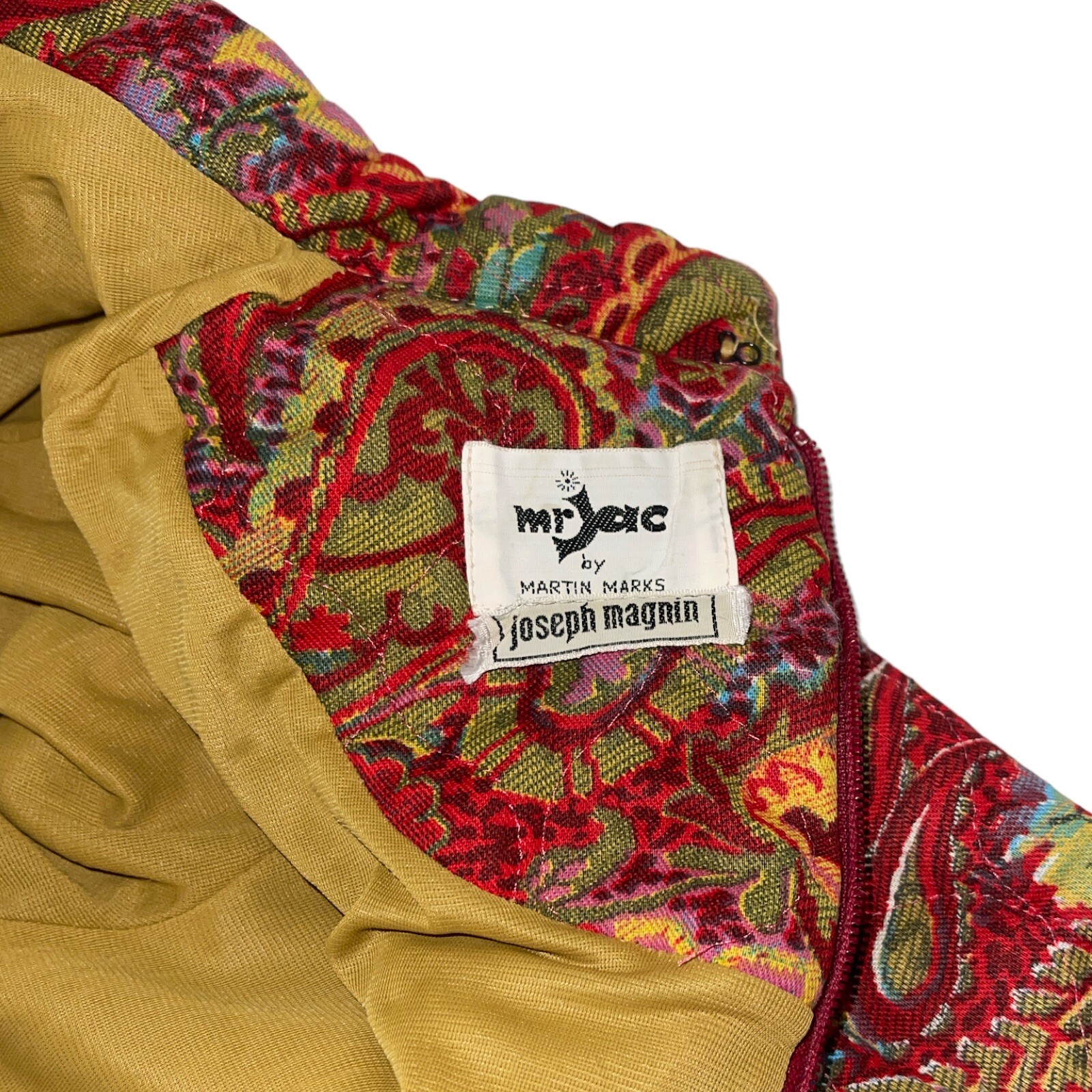 MR JAC Martin Marks JOSEPH MAGNIN VTG 60’s Long QUILT… - Gem