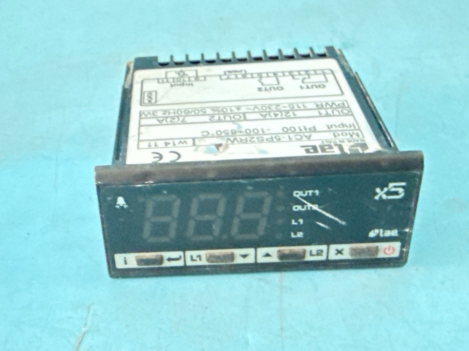 LAE AC1-5PS2RW Digital Temperature Controller Pt100 -100/+850°C 230V 2 ...