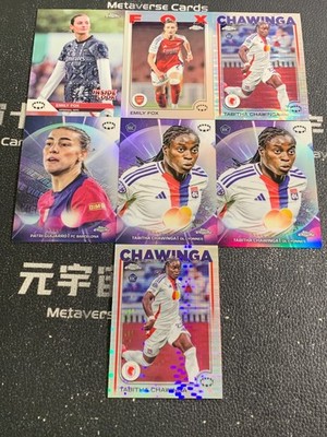 2025 Topps Chrome UCL Tabitha Chawinga Patri Guijarro Emily Fox Lot*7 ...