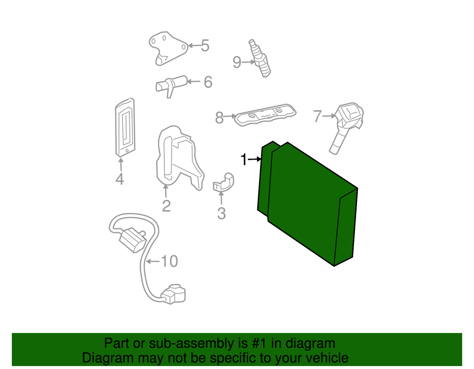 Genuine Ford Engine Control Module (ECM) 3U7Z-12A650-EDC | eBay