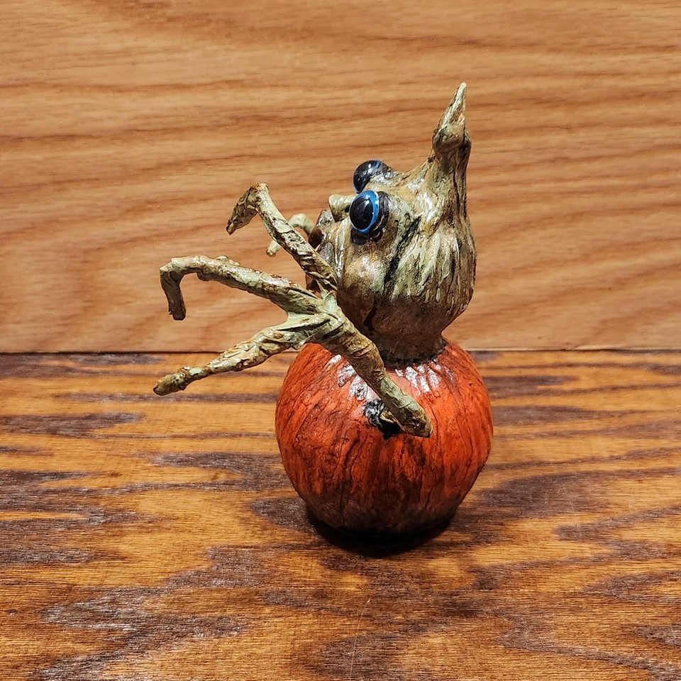 RARE Vintage Halloween Pulp Paper Paper Mache Painted Creature Monster ...