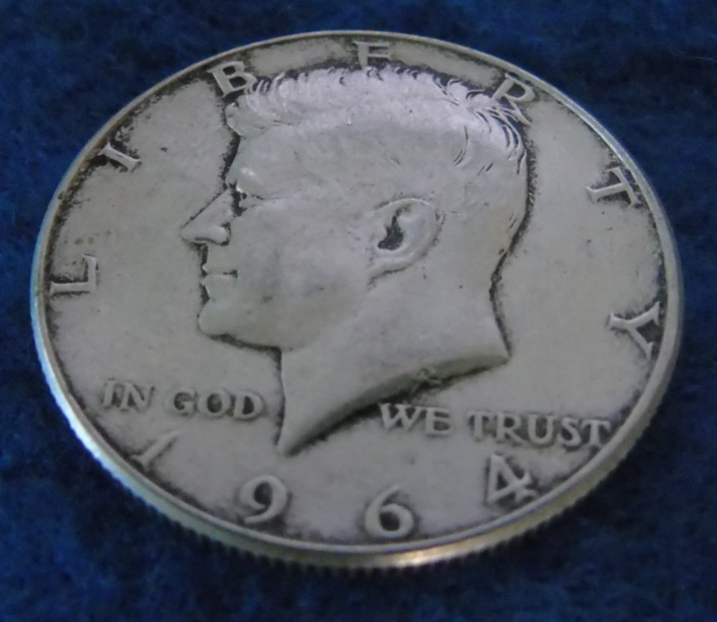 1964-P 1964P 1964 P Kennedy 90% SILVER HALF DOLLAR 50C Fifty Cent 1/2 ...