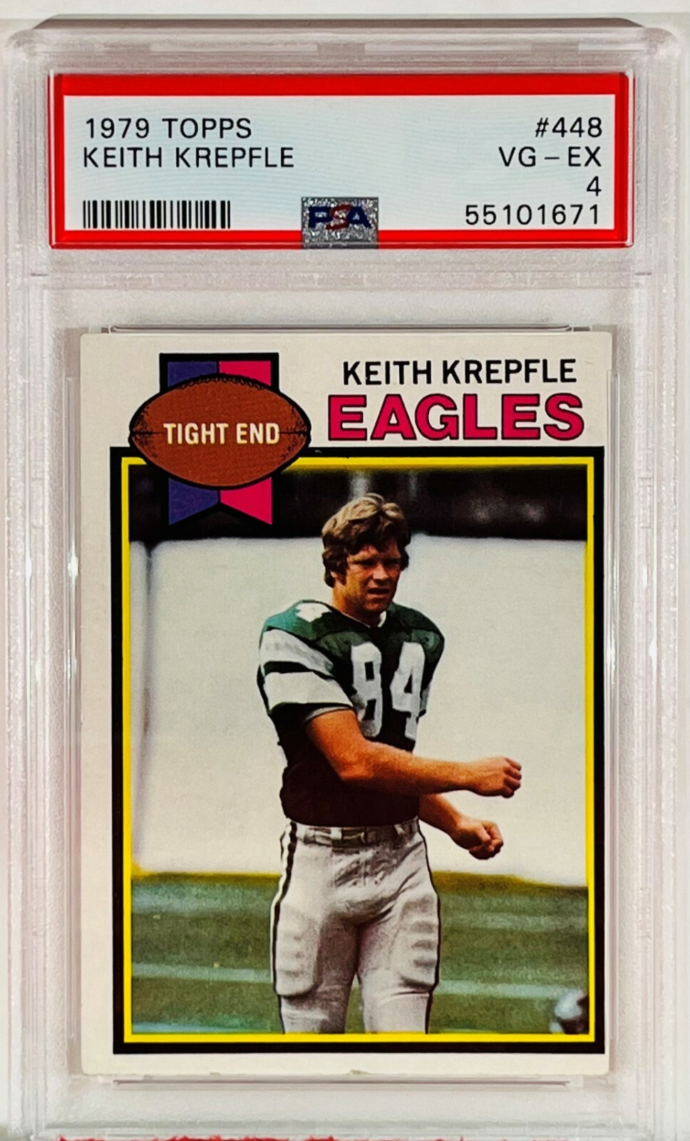 1979 Topps #448 Keith Krepfle PSA VG-EX 4 Philadelphia Eagles | eBay