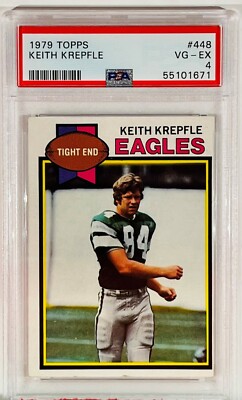 1979 Topps #448 Keith Krepfle PSA VG-EX 4 Philadelphia Eagles | eBay