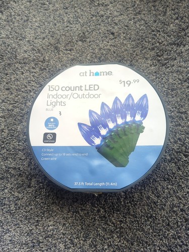 At Home Holiday 150 Blue C3 LED String Lights Super Bright 29944564614 ...