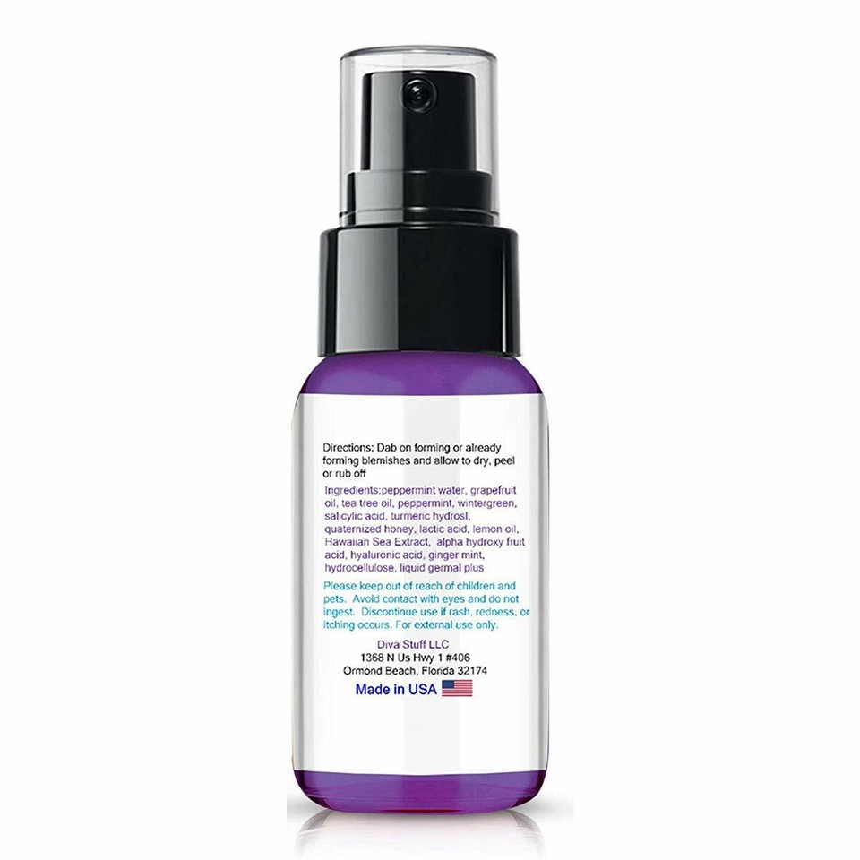 Diva Stuff,Cystic Acne Gel Treatment, Maximum Strength- Overnight ...