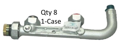 Qty (8) AY MCDONALD GAS METER BAR 6569GFCEHG 3/4" X 1" 1A ZINC VXH INS ...