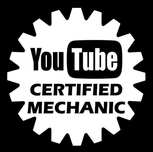 You Tube CERTIFIED MECHANIC Vinyl Decal, Bumper Sticker, ASE, Toolbox ...