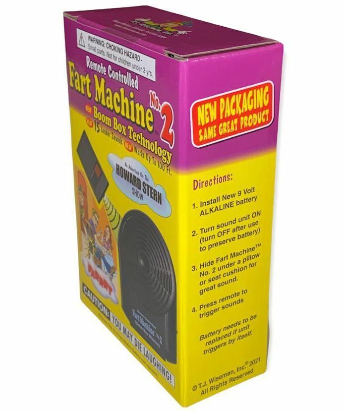 Fart Machine No. 2 - Wireless Remote Controlled ~ 2025 Newest Improved ...