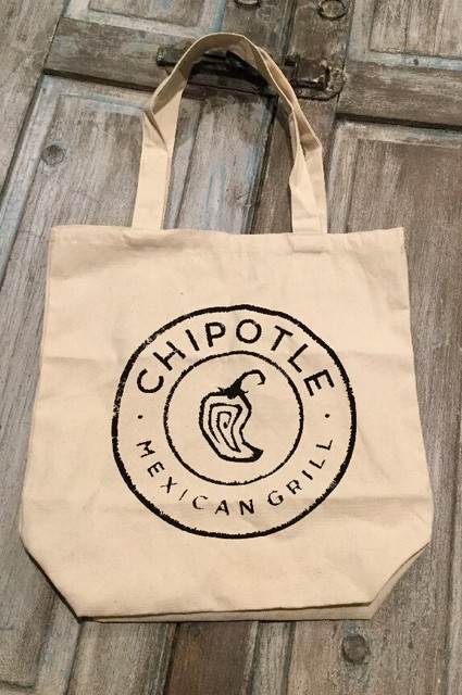 15" New Chipotle Shopping Bag Tote Reusable | eBay