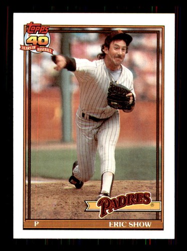 1991 Baseball Topps Eric Show San Diego Padres #613 | eBay