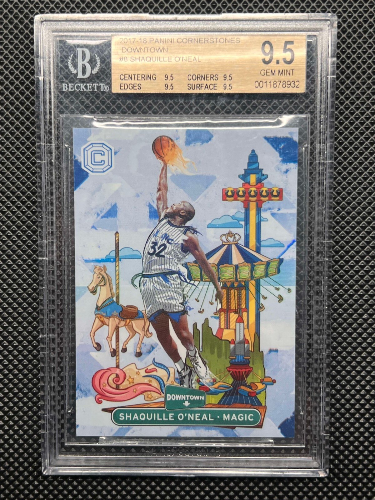 Shaquille O’Neal 2017 Panini Cornerstones Downtown #DT8 BGS 9.5 Gem ...