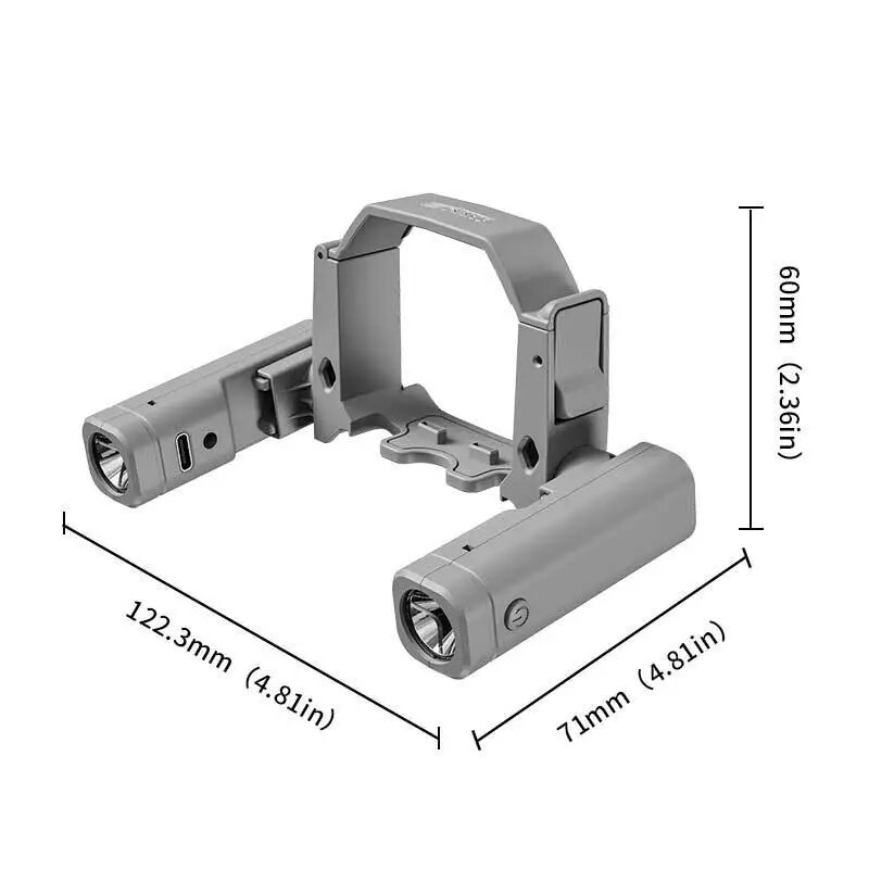 For DJI Mini 4 Pro Dual Searchlight Rechargeable Night Flight Light ...
