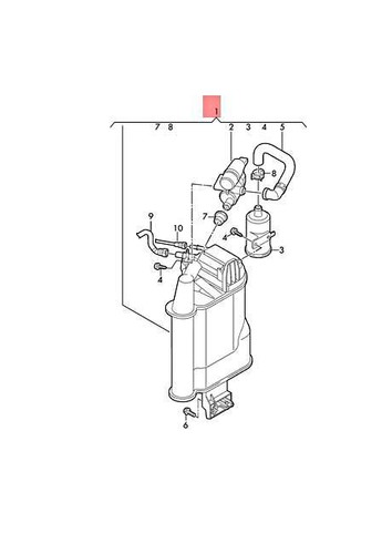 Genuine AUDI VW Activated Charcoal Container 5Q0201797Q | eBay
