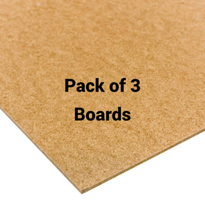 Hardboard Sheet 3.2mm Board Pack of 3. 1x1 ft to 4x4 ft Options | eBay UK