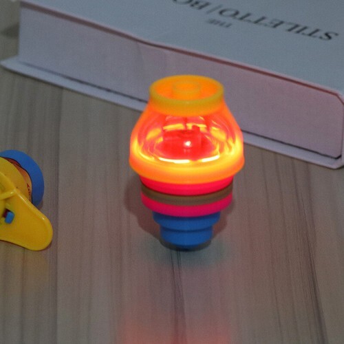 Children Flash Luminous Spinning Top Toy Gyro Catapult Belt Launcher ...