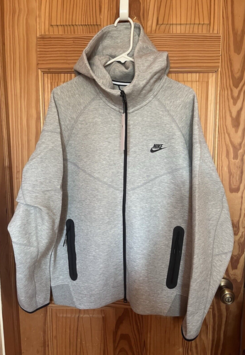 Nike Sportswear Tech Fleece Windrunner Hoodie Heather Grey Size Large ...