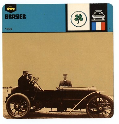 Brasier - GT / Production Car Edito Service SA Auto Rally Card | eBay