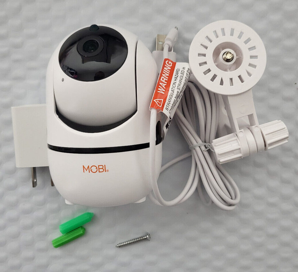 MOBI Cam HDX Smart HD Pan & Tilt Wi-Fi Baby Monitoring Camera with 2 ...