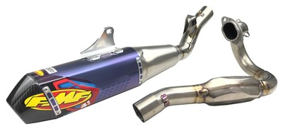 FMF 4.1 RCT Titanium Megabomb Full Exhaust System | Blue Anodized ...