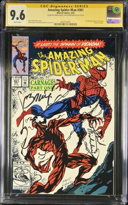 Amazing Spider-man 361 Cgc 9.6 1992 SS Signed Mark Bagley David ...