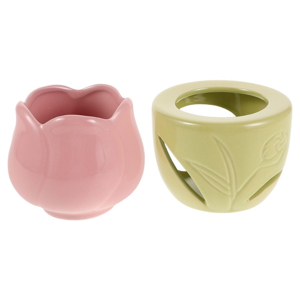 Tea Light Candle Holders Aroma Burner Ceramic Oil Diffuser Ornaments ...