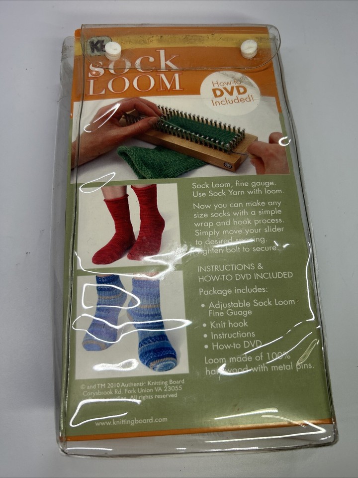 NEW Kb Sock Loom Authentic Knitting Board Adjustable Size Infant to Adult | eBay