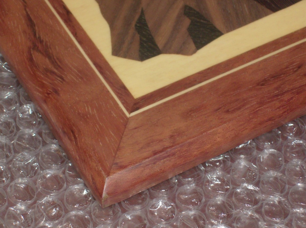 Wood Inlay Flag
