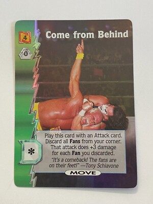 2000 Wizards of the Coast WCW Nitro Game Card NNO Come From Behind ...