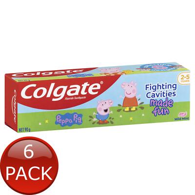 6 x Colgate Mint Peppa Pig T/P 90G | eBay Australia