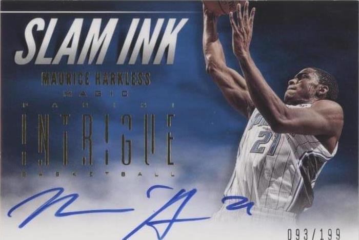 2012-13 Panini Intrigue - Slam Ink Maurice Harkless #22 /199 (AU, RC ...