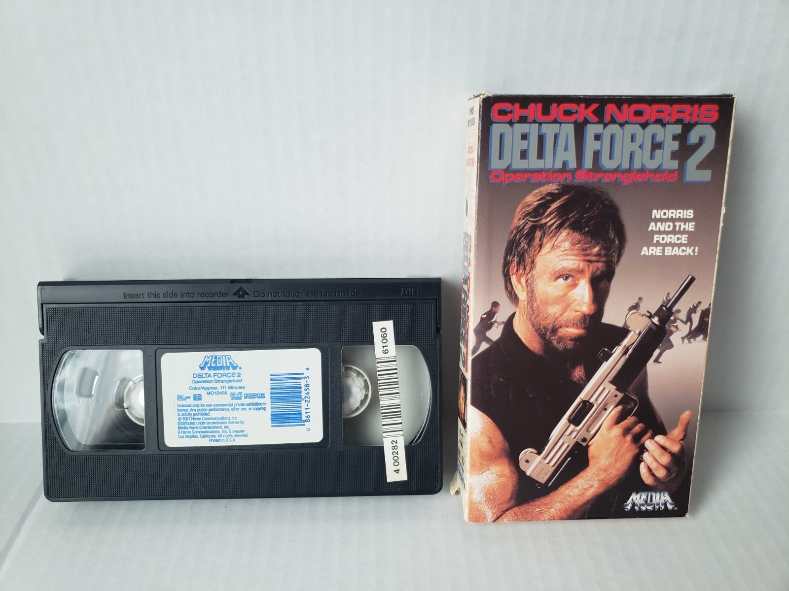 Vintage 1990 Delta Force 2 Operation Stranglehold VHS TAPE Media Chuck Norris | eBay