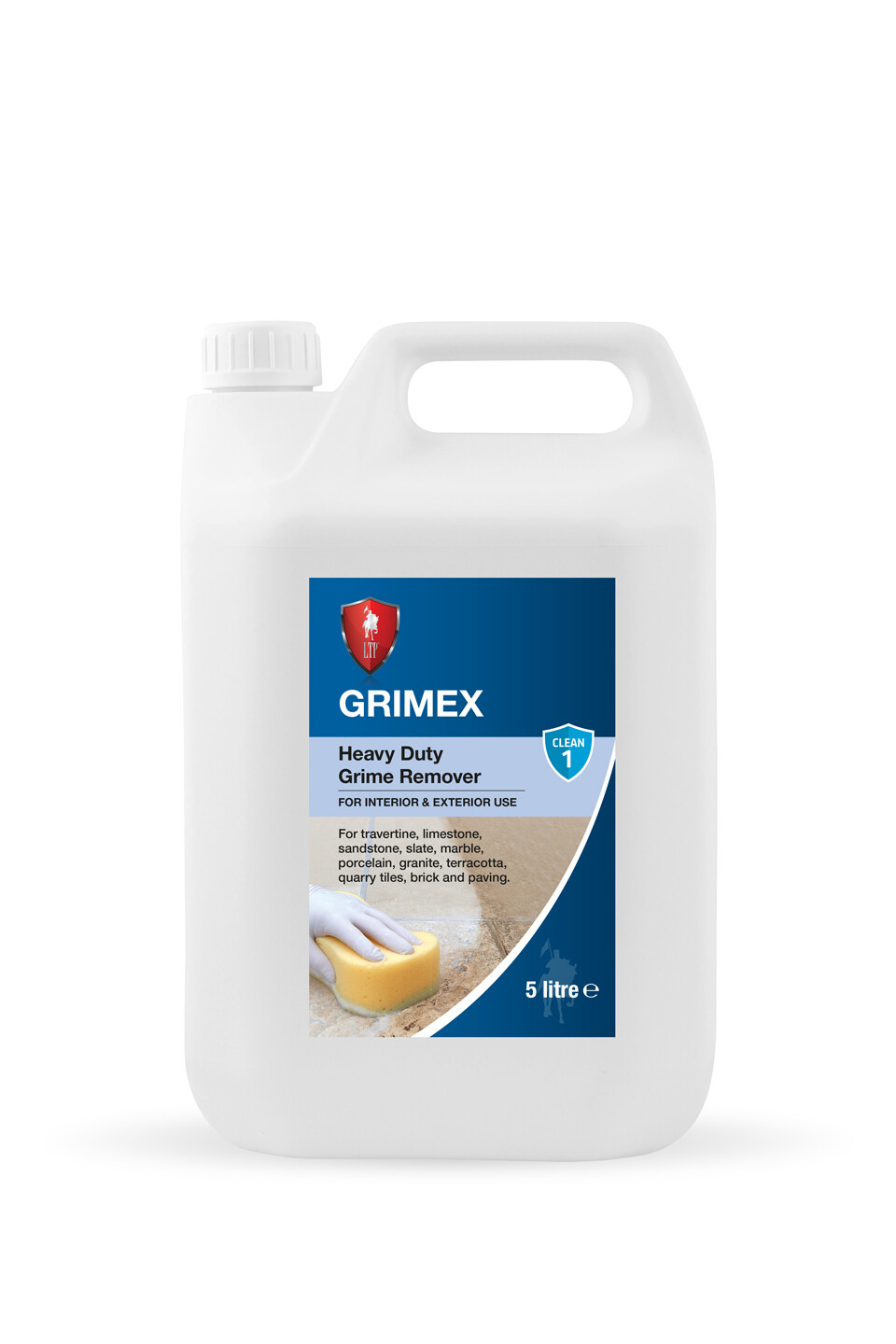 LTP Grimex 5L Heavy duty cleaner Natural Stone Grime Remover Marble ...