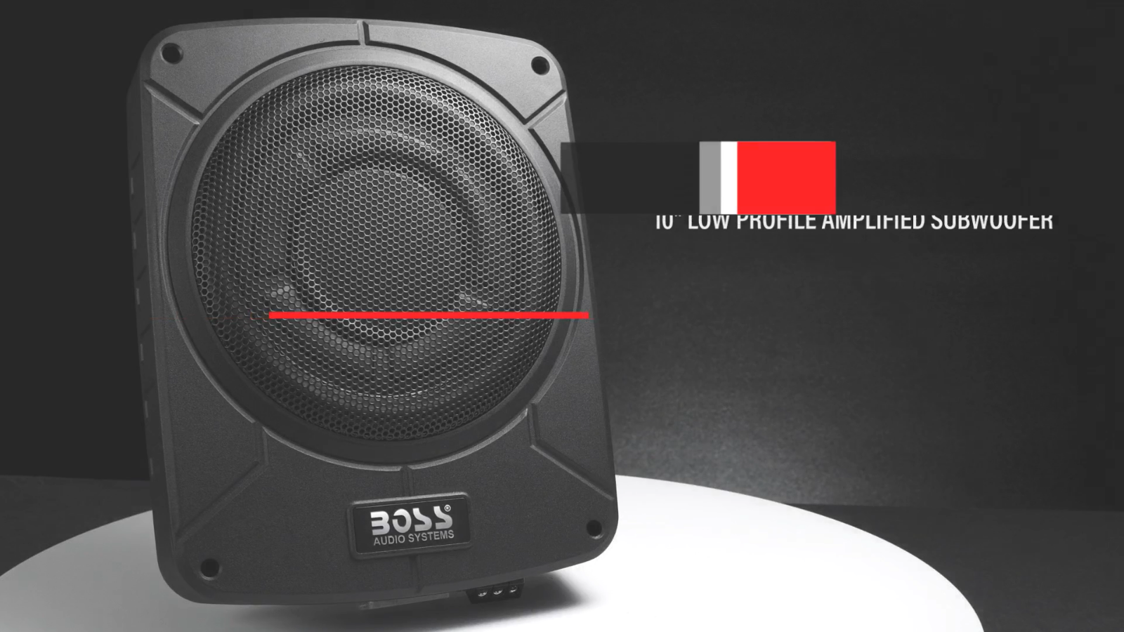 BOSS Audio Systems BAB10 10” 1200 W Powered Under Seat Car Subwoofer ...