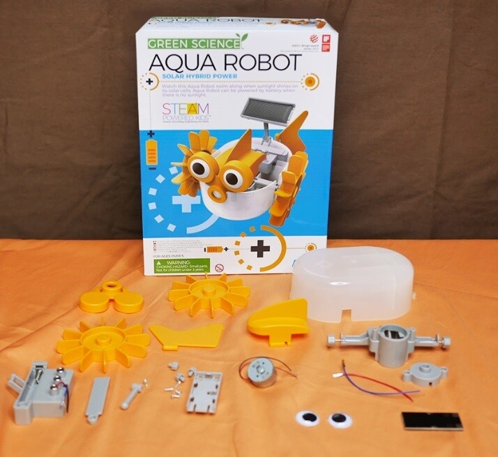 4M-03415 Green Science Aqua Robot Solar Hybrid Power Making Science Toy ...