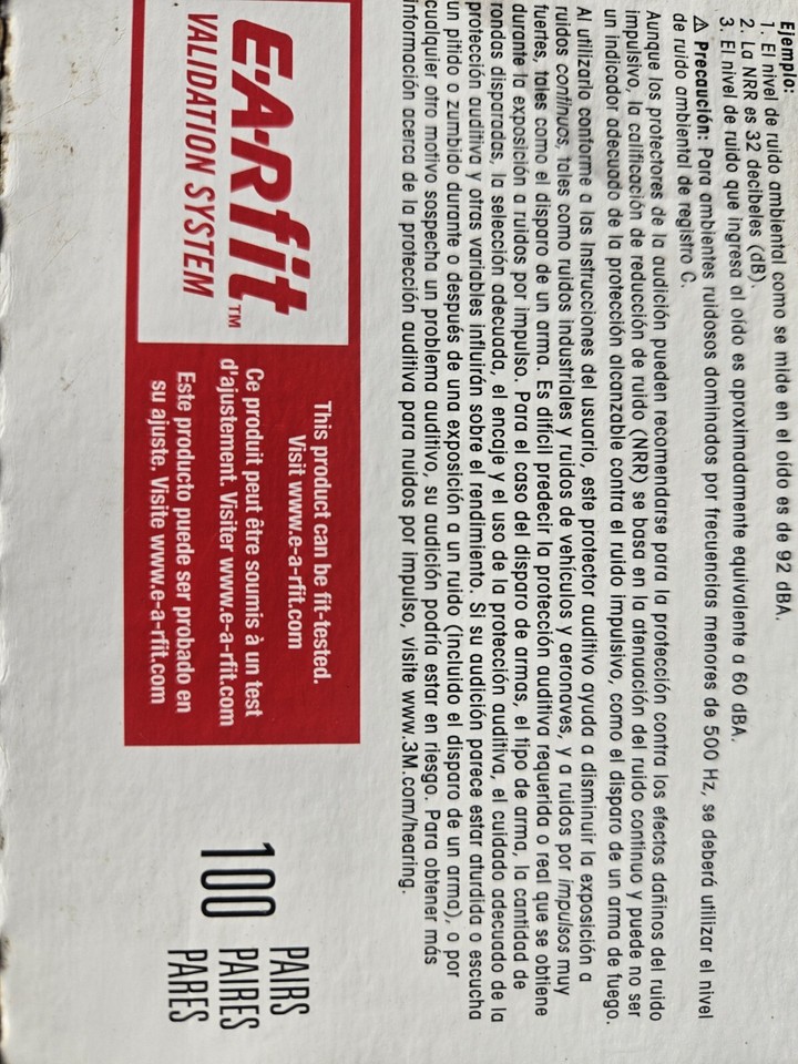 3M™ Nitro™ Earplugs P1001, Corded, 100 Pair | eBay