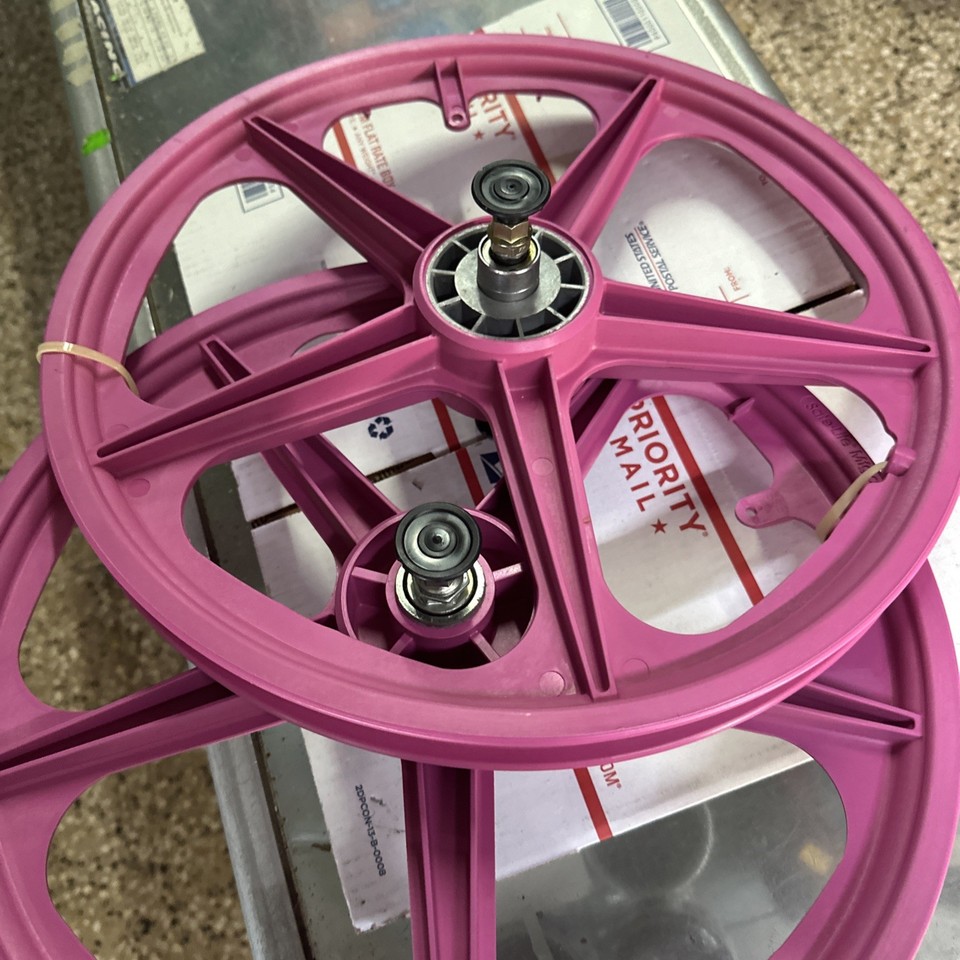 Old School Mag-Lite Sate-Lite Mfg. BMX CHICAGO 20” Pair 80s Freestyle ...