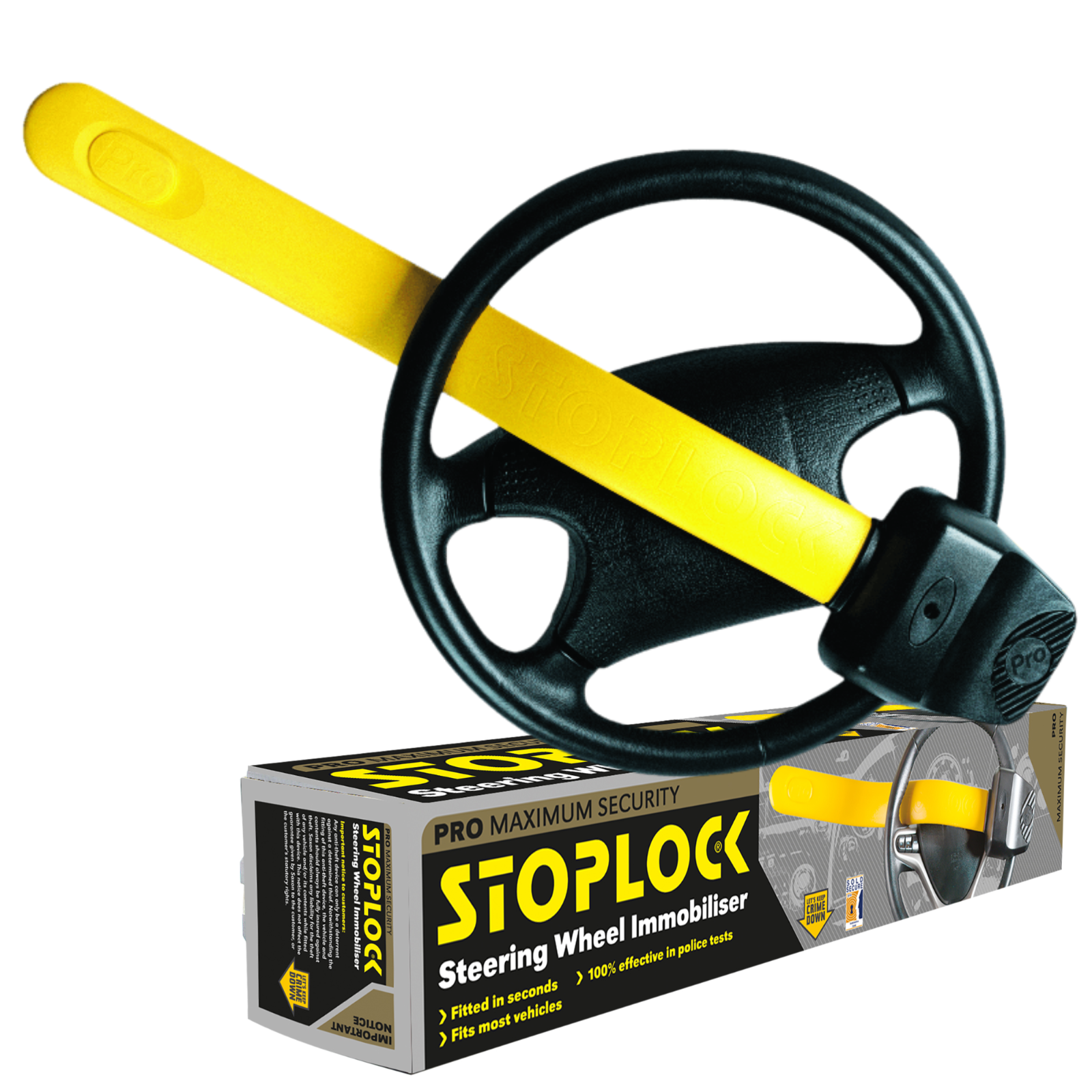 Stoplock Pro HG149-00 Steering Wheel Lock Car Security Immobiliser Anti ...