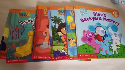 LOT OF 9 Scholastic Nick Jr Book Club Books Dora Oswald Blues Clues ...