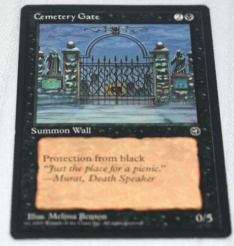 Magic card Cemetery Gate B Black Wall Homelands Melissa Benson 1995 | eBay