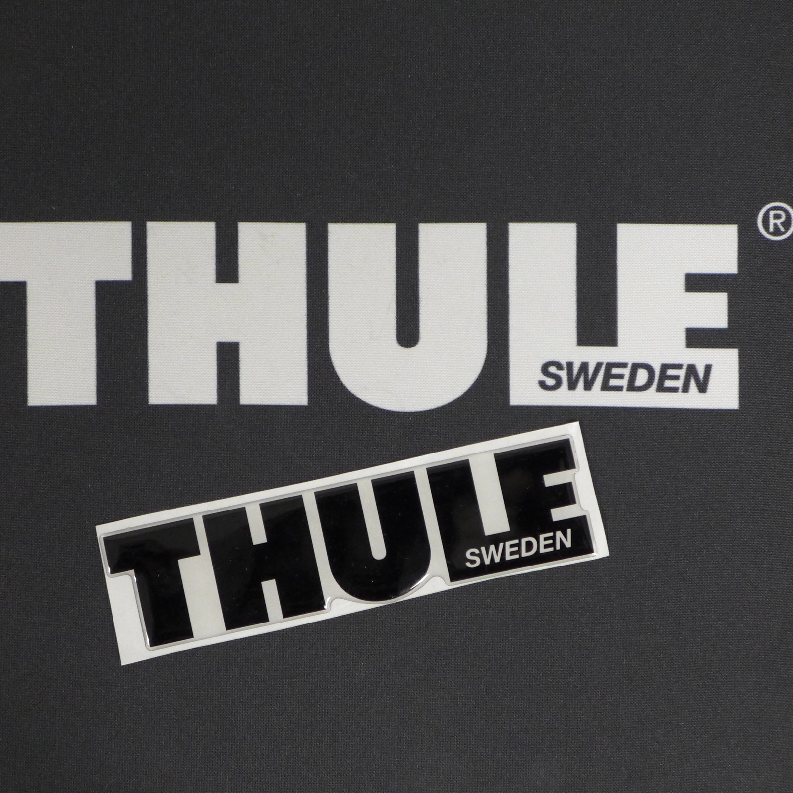 Thule 3D Logo Sticker Aufkleber Schriftzug schwarz oder silber freie ...